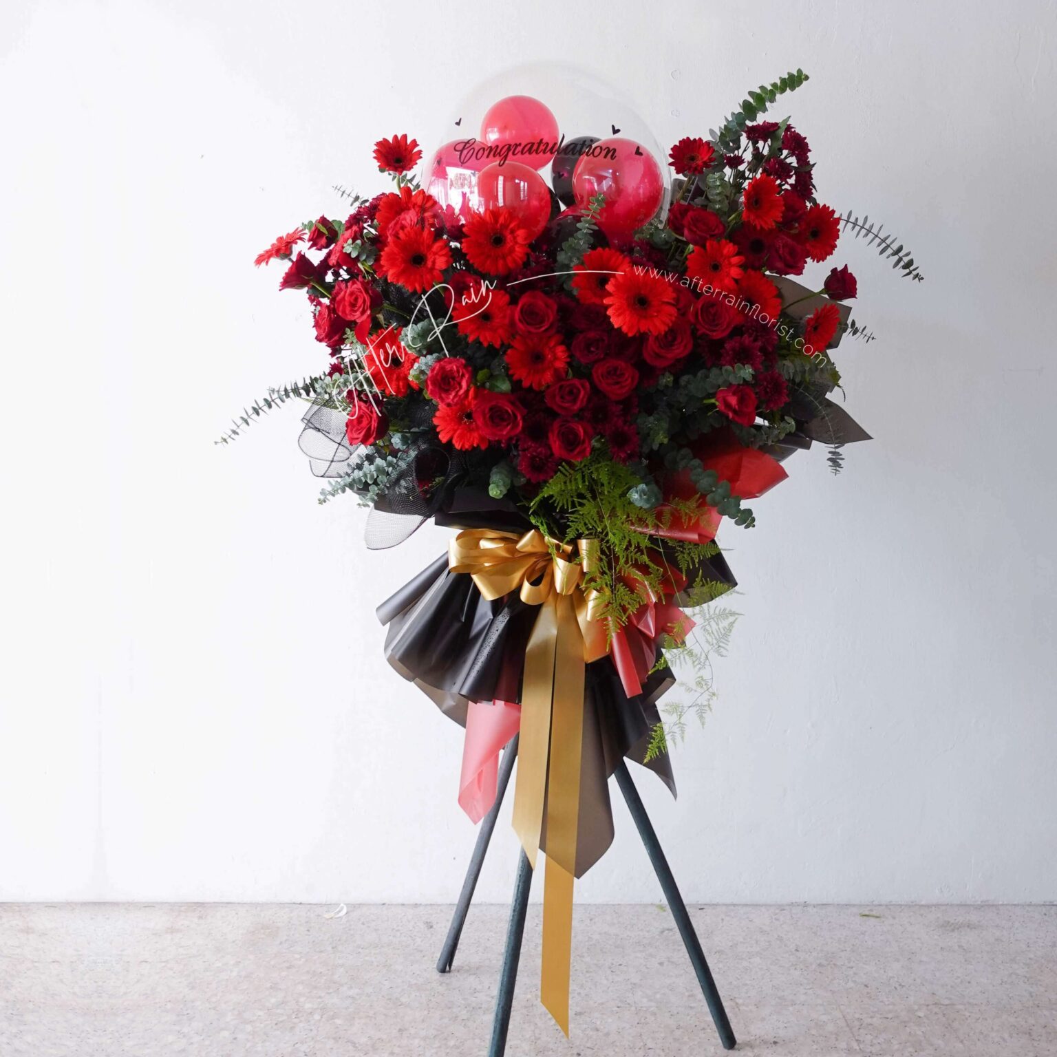 Blossom Business Opening Easel Flower Stand with Customised Message ...